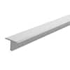 TrimMaster Satin Silver 1 in. x 98-1/2 in. Aluminum T-Shaped Tile ...