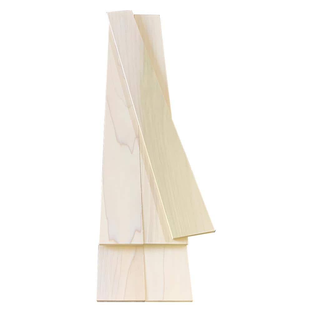 Swaner Hardwood Poplar Board (Common: 1/4 in. x 3 in. x 2 ft.; Actual ...