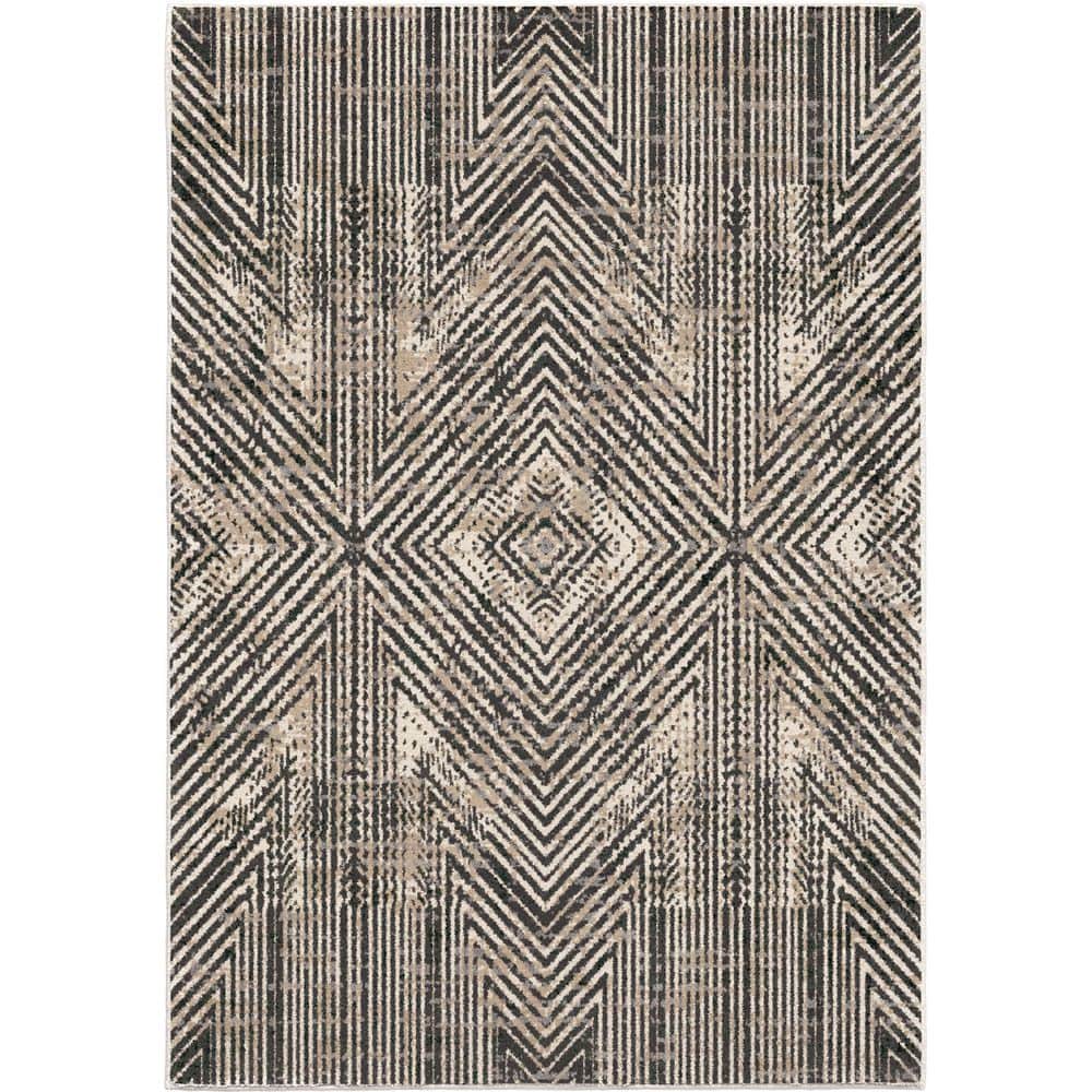 Orian Rugs Riverstone Zero In 5 ft. 3 in. x 7 ft. 6 in. Moonlight Area ...