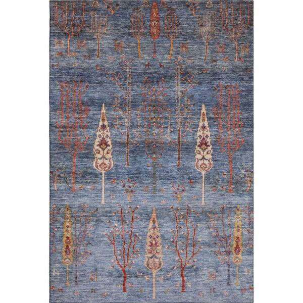 Addison Rugs Mayfield Premium Machine Washable Abstract AMF1922 Blue 8 ...