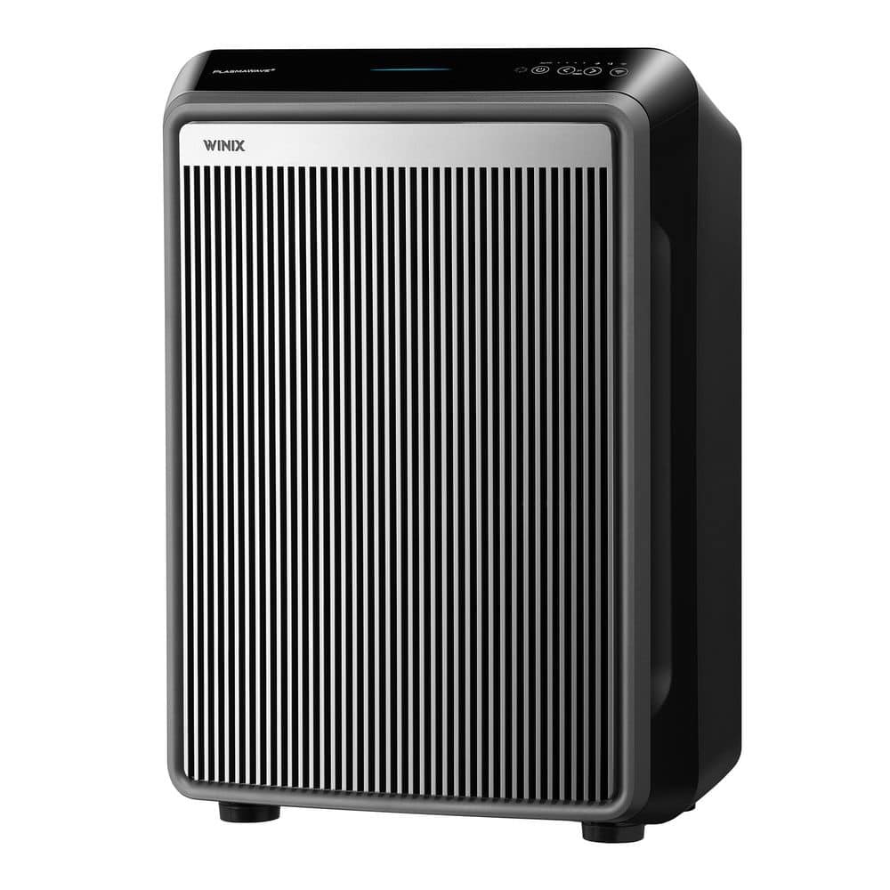 Winix 9800 2,420 sq. ft. Activated Carbon Tower Air Purifier in Black ...