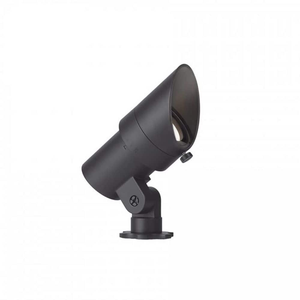 WAC LANDSCAPE Mini Accent 365 Lumens Black Low Voltage Integrated LED ...