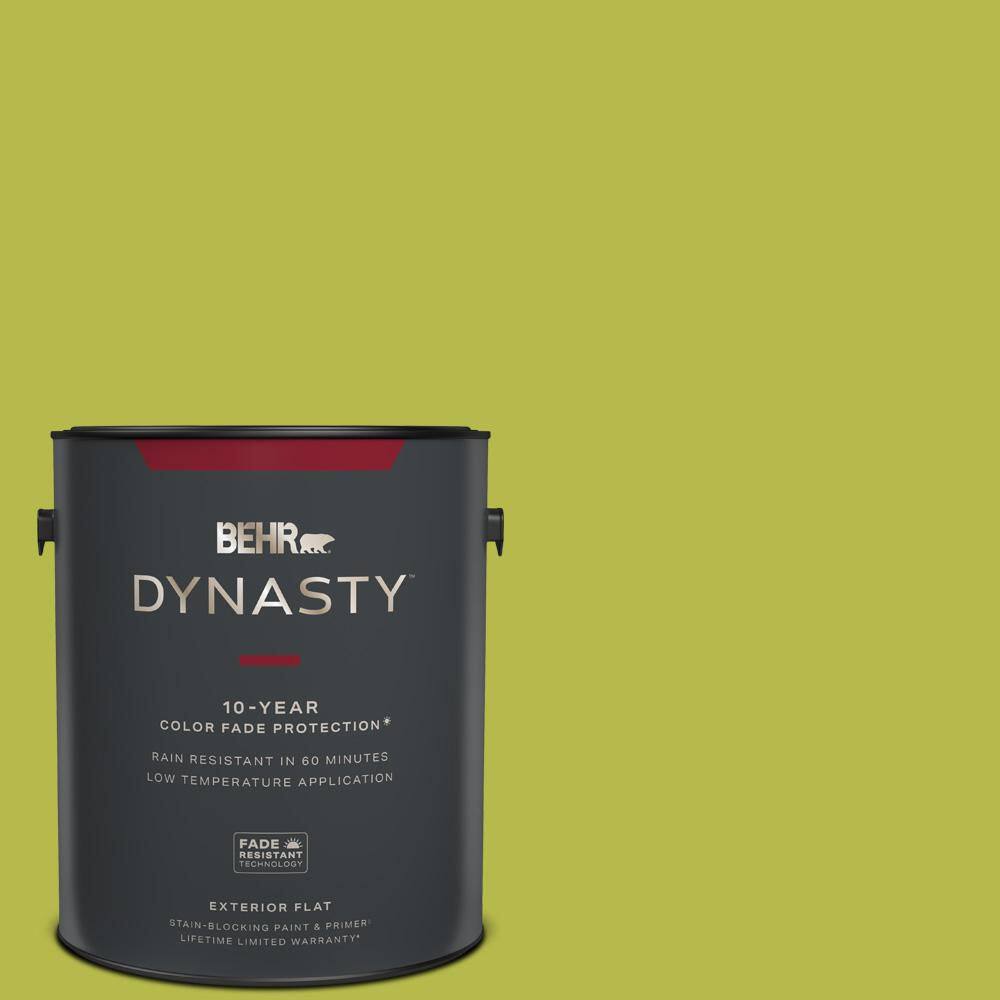 BEHR DYNASTY 1 gal. #400B-6 Japanese Fern Flat Exterior Stain-Blocking ...