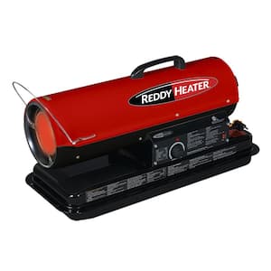 Reddy Heater 135,000 BTU Red Indoor/Outdoor Kerosene/Multi-Fuel Forced-Air Space Heater with ...