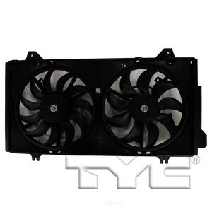 TYC Dual Radiator and Condenser Fan Assembly 2015-2018 Ford Edge 2.0L 3 ...