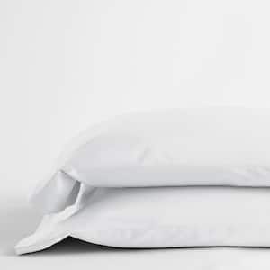 The Company Store Classic Solid 4-Piece White 350-Thread Count Cotton Sateen King Sheet Set EC48 ...