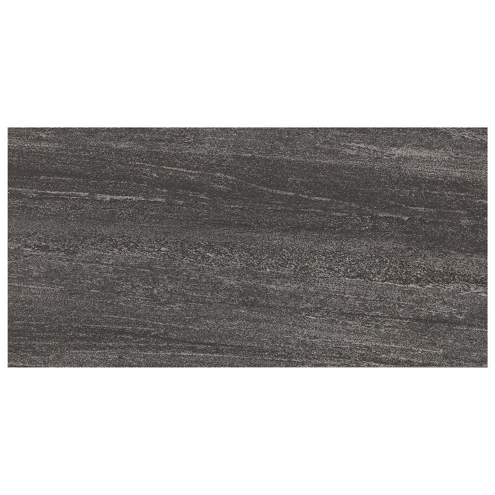 Marazzi Urban Craft 12 in. x 24 in. Graphite Glazed Porcelain Floor and ...