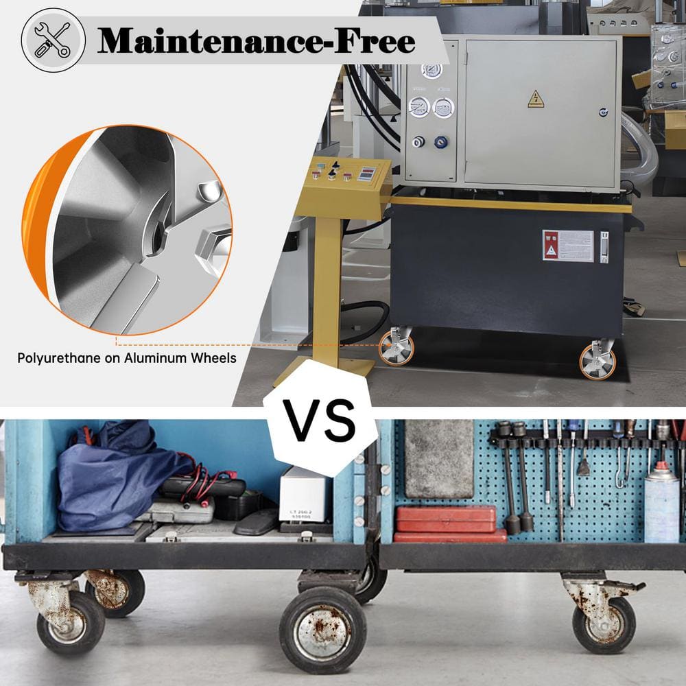 W B D WEIBIDA 6 Inch Industrial Grade Casters with Brake (2 Pack ...