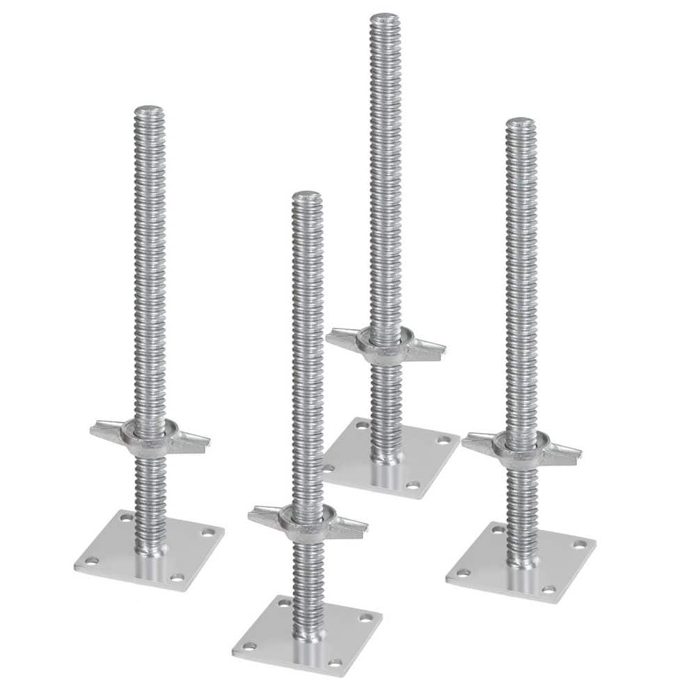SKYSHALO 4-Pack Adjustable Leveling Jacks, 18.2 in. Adjustable Height ...