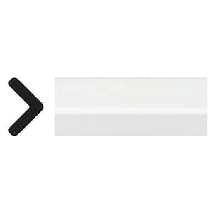 TRIMFINITY 1 in. D x 1 in. W x 96 in. Polystyrene Foam White Outside ...