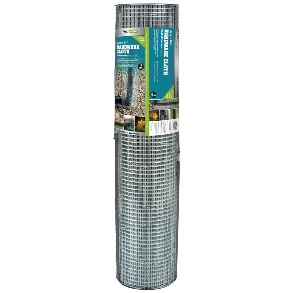 YARDGARD 1/2 in. x 2 ft. x 50 ft. Galvanized Steel Hardware Cloth ...