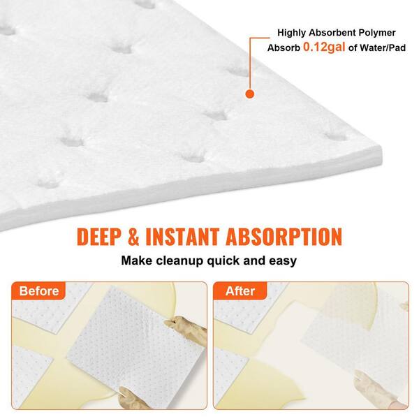 SKYSHALO Spill Absorbent Pads, Absorbs up 20 Gal., 15in. L x 20in. W ...