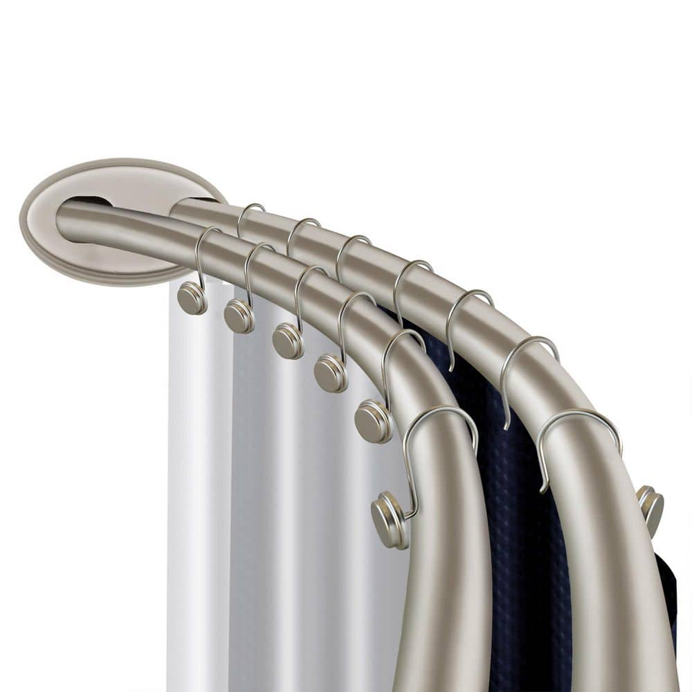 Utopia Alley 72 in. Rustproof Wall Mounted Aluminum Double Curved ...