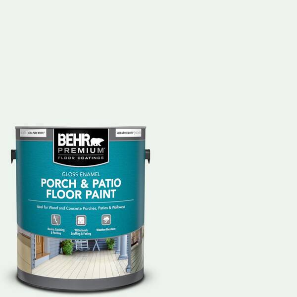 BEHR PREMIUM 1 gal. #W-D-500 Cascade White Gloss Enamel Interior ...