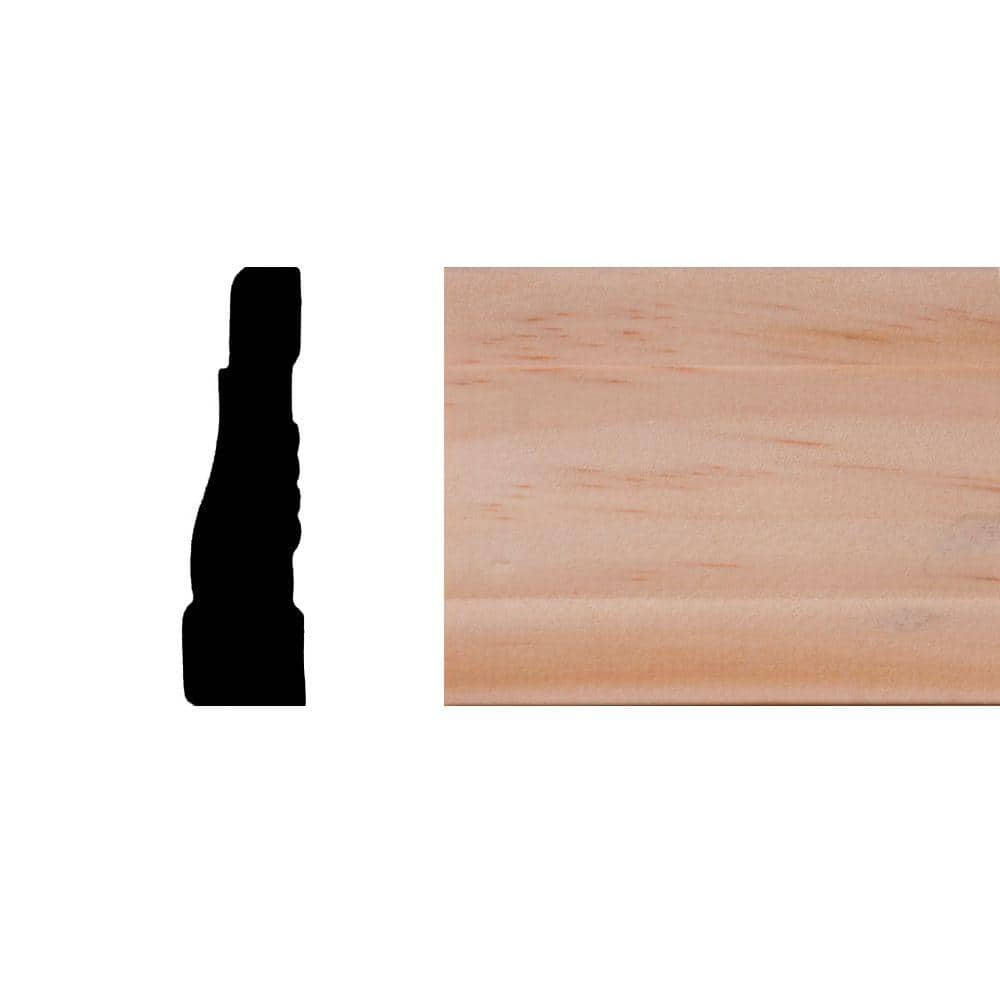 Builder's Choice LWM356 11/16 in. x 2-1/4 in. x 7 ft. Pine Wood Casing ...