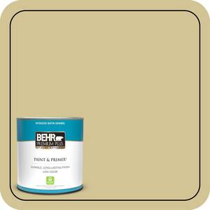 BEHR PREMIUM PLUS 5 gal. #M310-4 Almondine Flat Low Odor Interior Paint ...