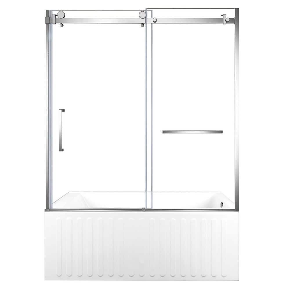 Kingston Brass 60 in. x 30.7 in. Acrylic Rectangular Alcove Soaking ...
