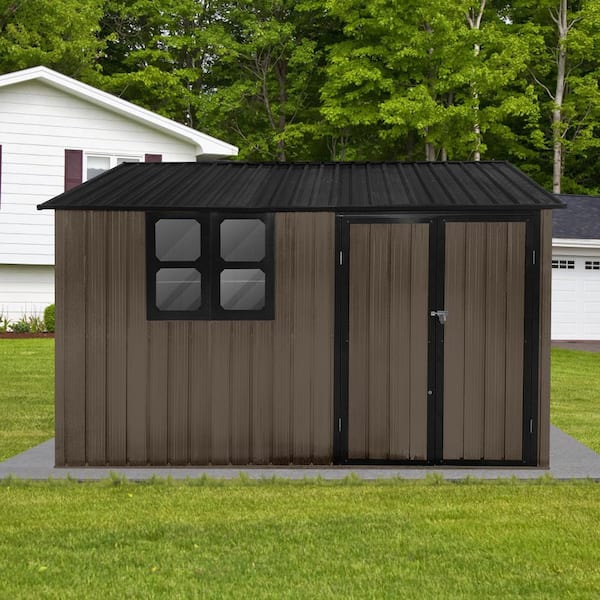 Reviews for Staykiwi 10 ft. W x 8 ft. D Metal Shed with Double Door (80 ...