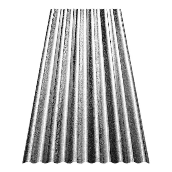 Gibraltar Building Products 12 ft. Corrugated Galvanized Steel 29-Gauge ...