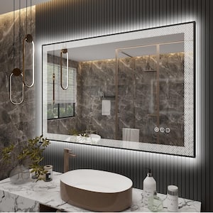 Apmir 60 in. W x 28 in. H Rectangular Framed Checkerboard LED Lighted ...