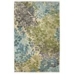 Mohawk Home Radiance Aqua 5 ft. x 8 ft. Floral Area Rug 491321
