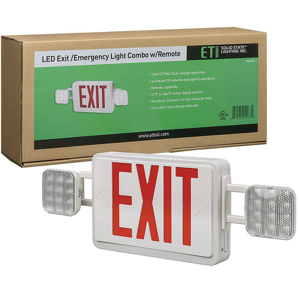 Reviews for ETi 60-Watt Equivalent Integrated LED White Exit Sign ...