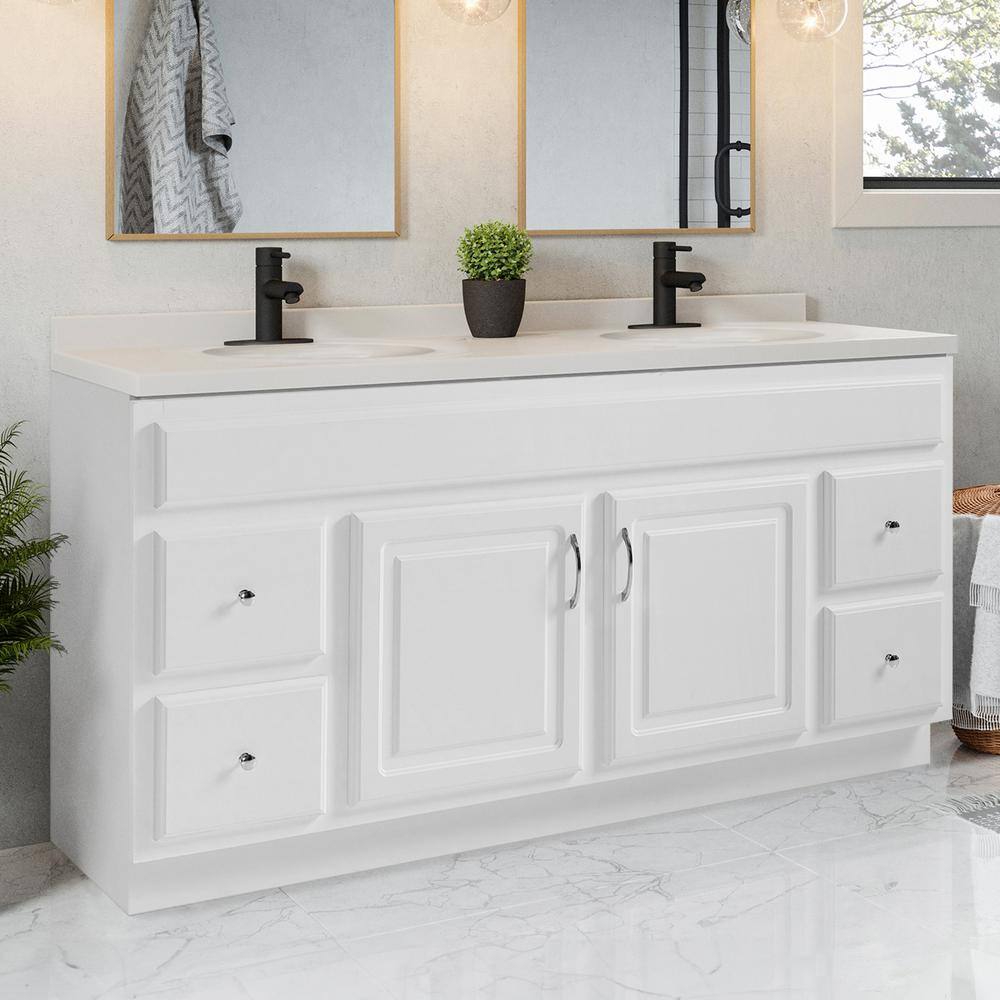Design House Concord Vanity in White with Cultured Marble Top, Fully ...
