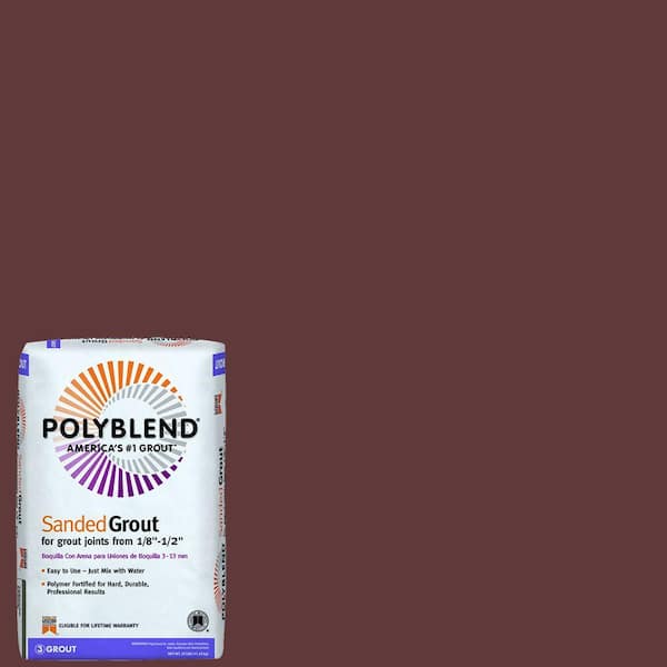 Custom Building Products Polyblend #96 Quarry Red Clay 25 lb. Sanded ...