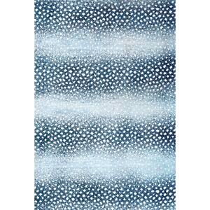 JONATHAN Y Antelope Blue/Cream 5 ft. x 8 ft. Modern Animal Print Area ...