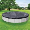 Robelle Economy 15 ft. Round Blue Solid Above Ground Winter Pool Cover ...