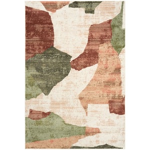 Nourison Nordic Beige Multi 8 ft. x 10 ft. Abstract Contemporary Area ...