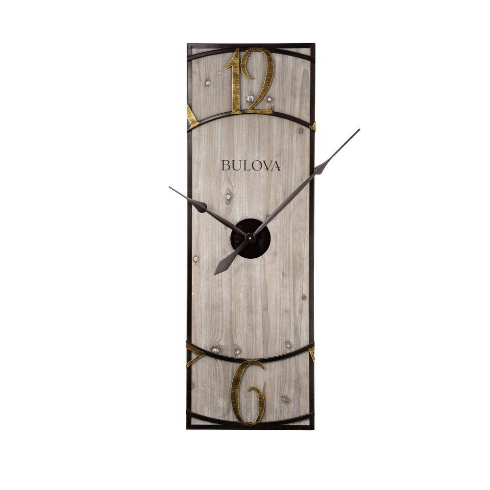 Buy Oversized 3-Panel Square Gallery Clock with a Weathered Wood Online ...