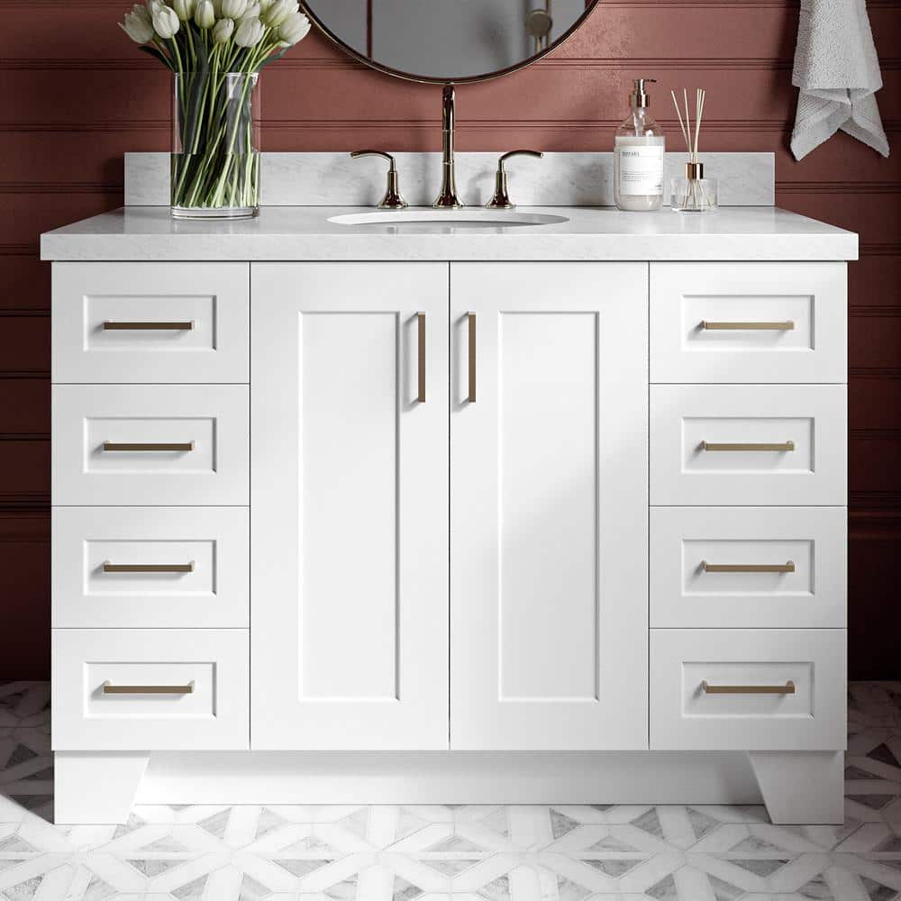 ARIEL Taylor 48 in. W x 22 in. D x 36 in. H Freestanding Bath Vanity in ...