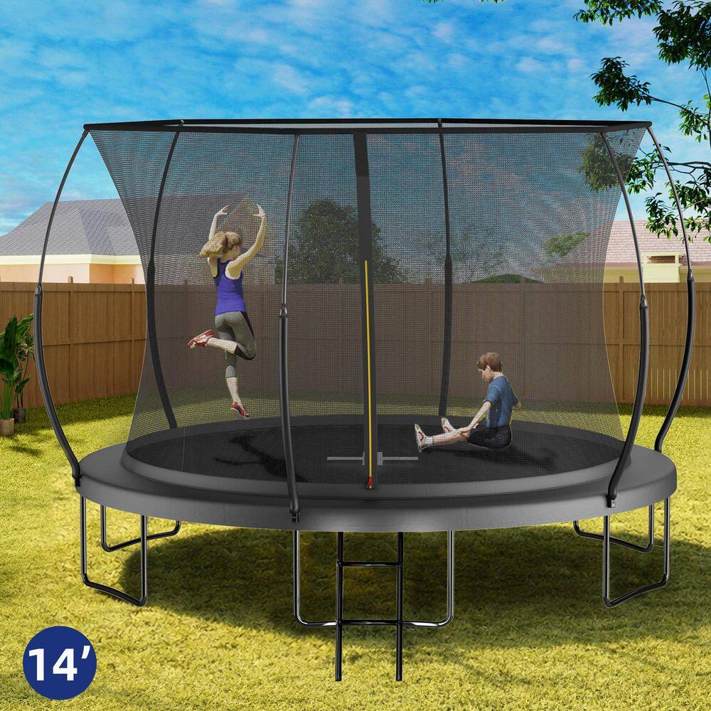 ToolCat 14 ft. Springfree Trampoline with Bungee System, No Gap Safety ...