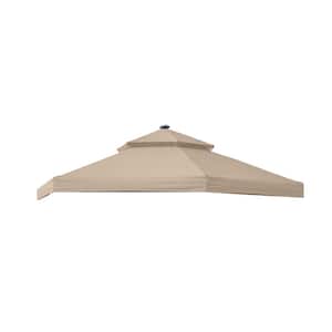 Riplock 350 Replacement Canopy in Beige for Arched Pergola with Side ...