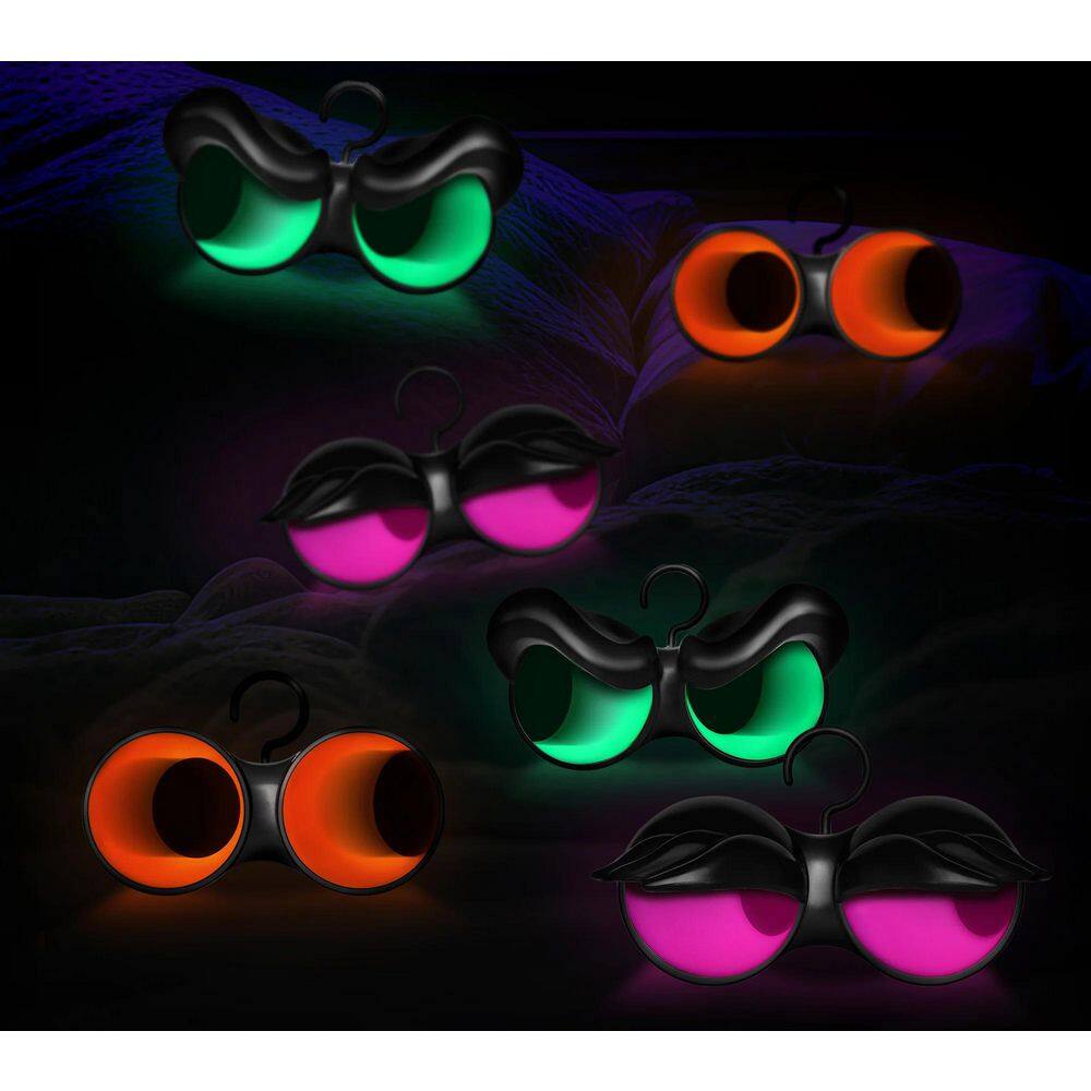 Joyfy 3Pack Halloween Timer Neon Flashing Peeping Eyes Lights 30149-B ...