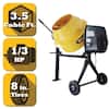 PRO-SERIES 3.5 Cubic Foot Electric Cement Mixer 809862 - The Home Depot