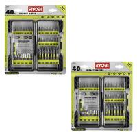 2-Pack RYOBI Impact Rated Driving Kit 40-Piece