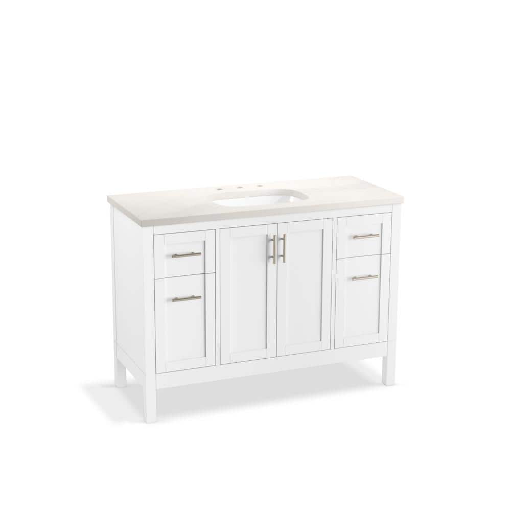 Reviews for KOHLER Hadron 48.75in. Single Sink Freestanding White Bath ...
