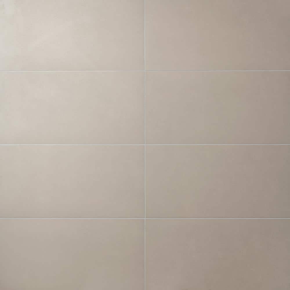 Ivy Hill Tile Technique Ash Gray 12 in. x 24 in. Matte Porcelain Floor ...
