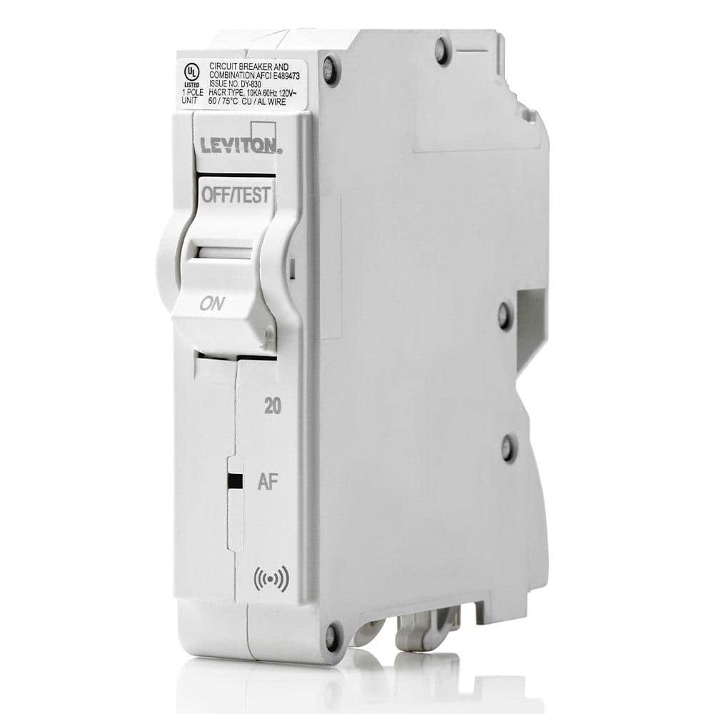 Leviton Smart Branch Circuit Breaker, AFCI 1-Pole 20 Amp 120-Volt 10kA ...