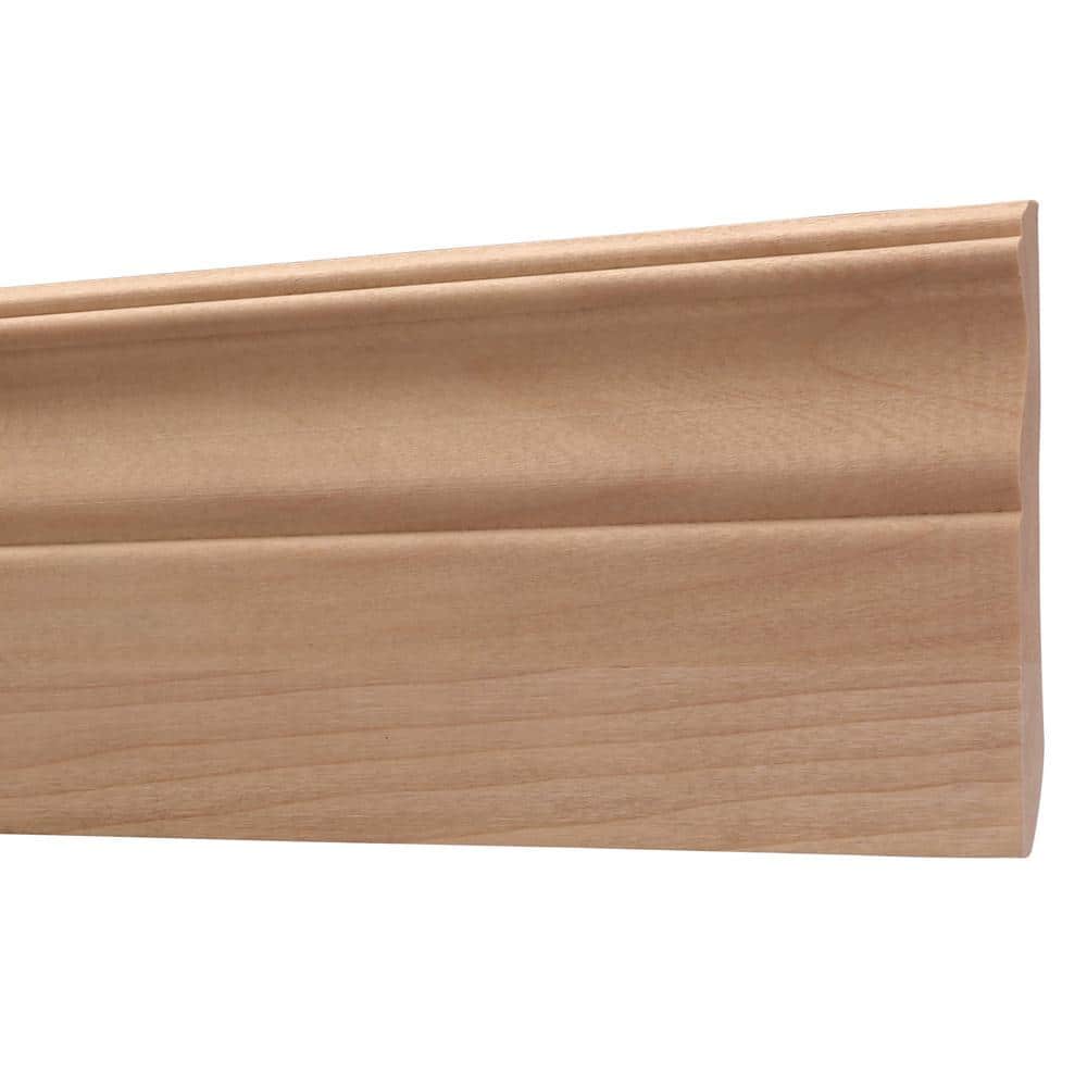 Ornamental Mouldings OML24-4FTWHW .687 in. D X 4.25 in. W X 47.5 in. L ...