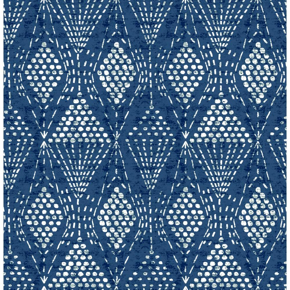 A-Street Prints Grady Blue Dotted Geometric Wallpaper 4081-26320 - The ...
