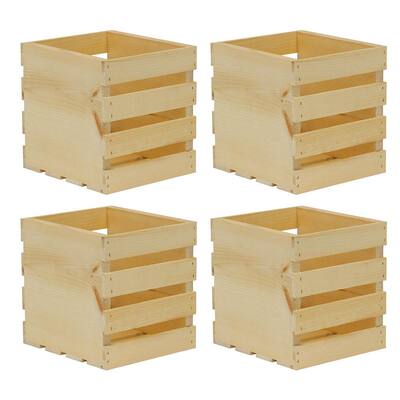Unfinished Wood - Wooden Crates - Storage & Organization - The Home Depot