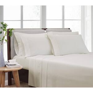 Cannon Solid Ivory Full 6 Piece Sheet Set SS3941IVFU-4200