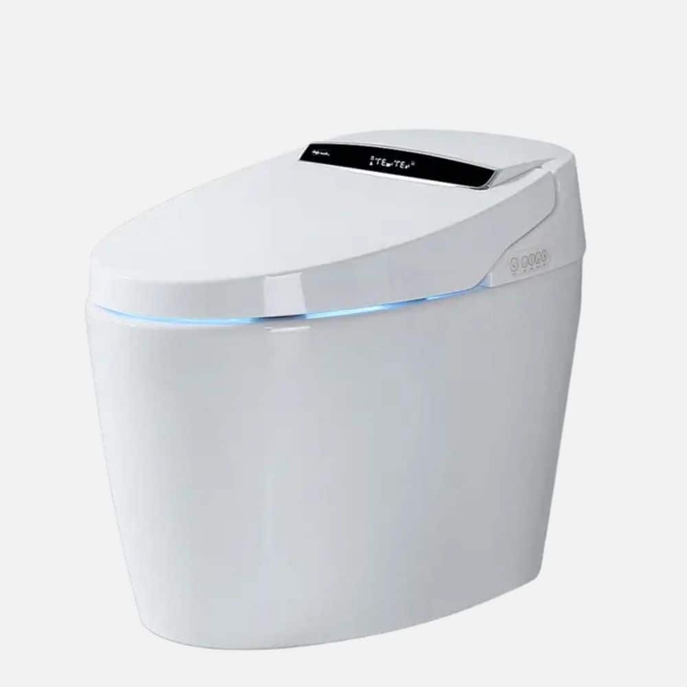 Dimakai 12 inch Wall Hung Smart One-Piece 1/1.28 GPF Dual Flush ...