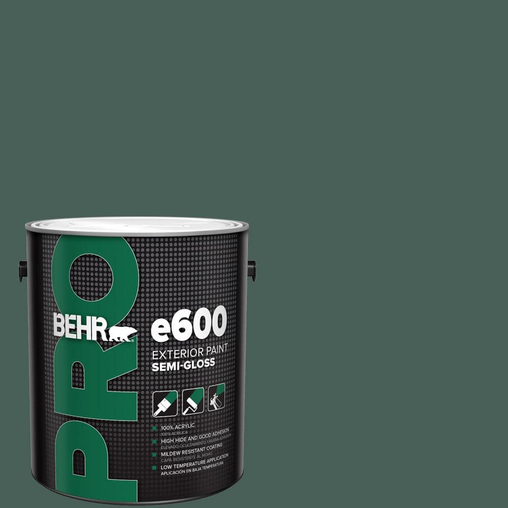 BEHR PRO 1 gal. #M440-7 Rainforest Semi-Gloss Exterior Paint PR67301 ...