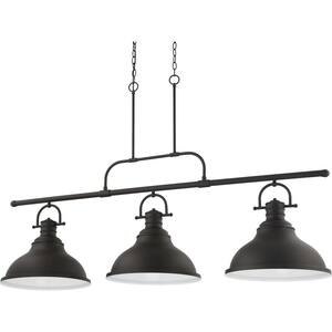 Volume Lighting 12 in. 1-Light Antique Bronze LED Indoor Disc/Circle ...