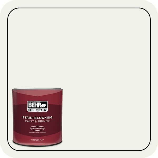BEHR ULTRA 1 qt. #PPU18-07 Falling Snow Extra Durable Flat Interior ...