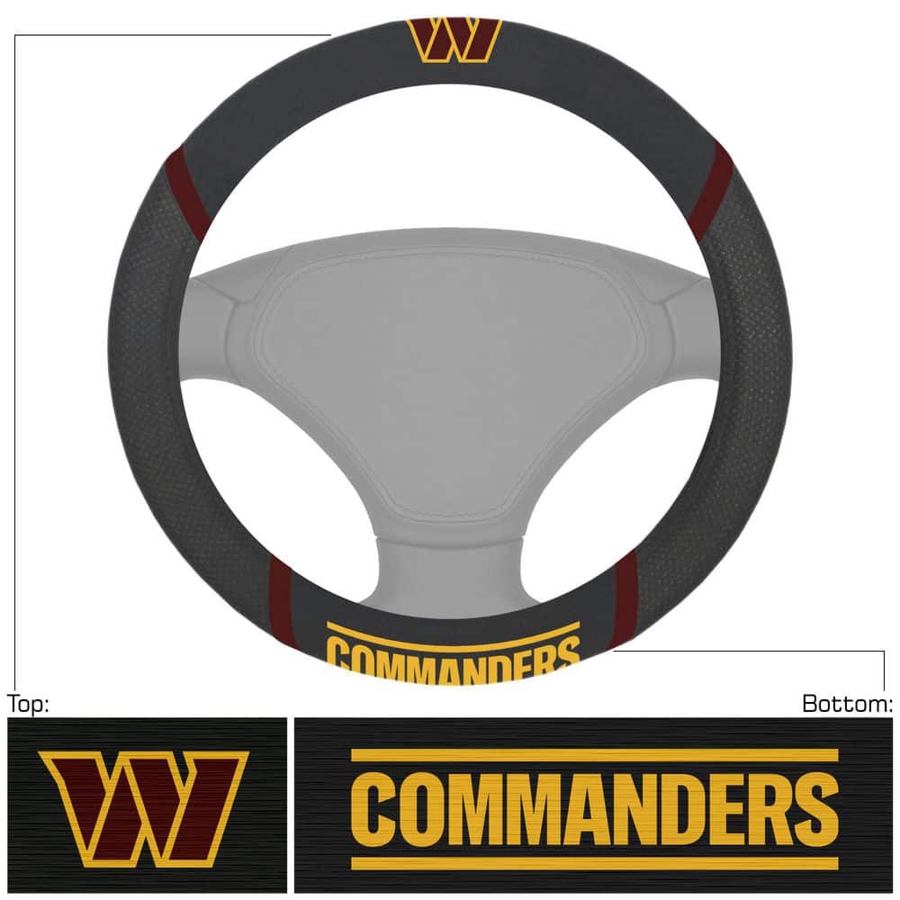 FANMATS NFL - Washington Commanders Embroidered Steering Wheel Cover in ...